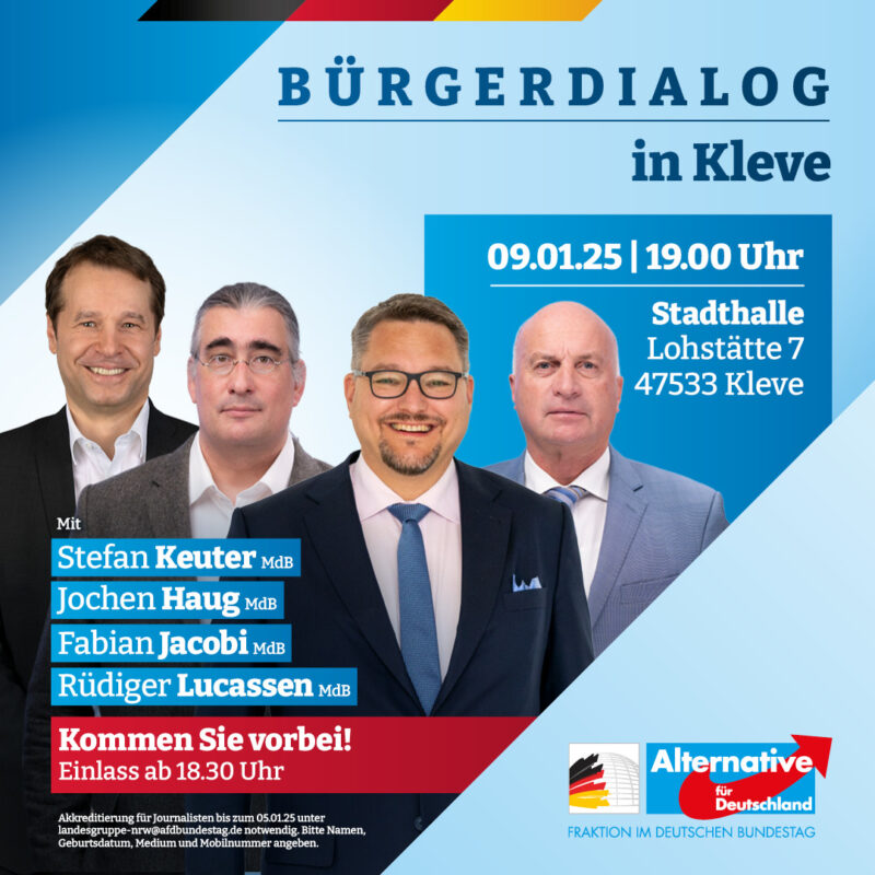 Veranstaltungen aus 18. Dezember 2024 – 11. Januar 2025 – AfD-Fraktion im Deutschen Bundestag